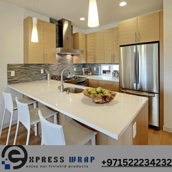 Kitchen Counter Wraps in Dubai | UAE #1 company for kitchen - Express Wrap