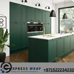 Kitchen Unit Vinyl Wrapping in Dubai | UAE #1 company for wraps